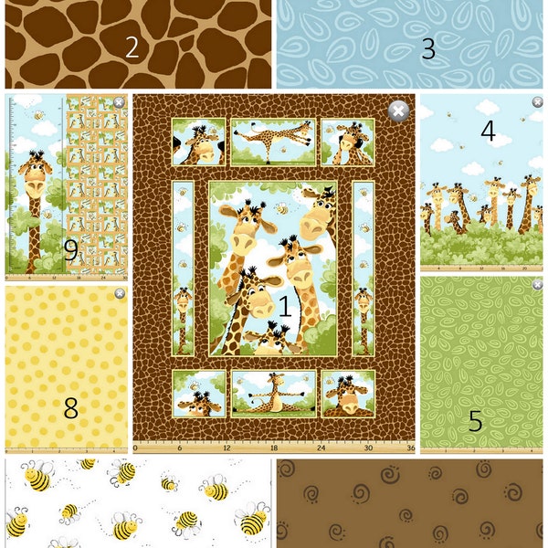 Giraffe Fabric - Etsy