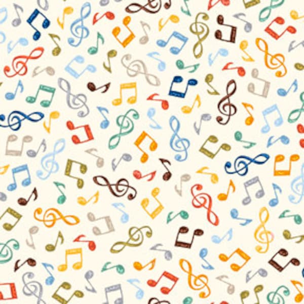 Musical Notes Fabric - Etsy