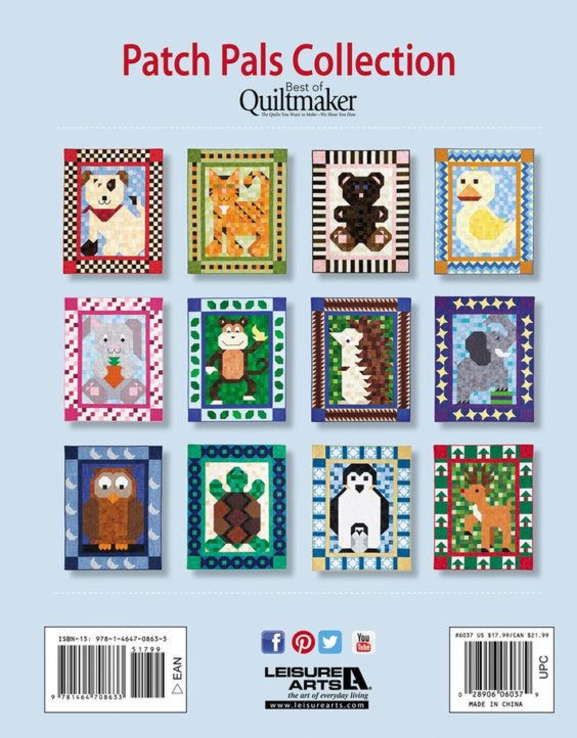 Patch Pals Collection Quilt Pattern Book by Quiltmaker Kids | Etsy