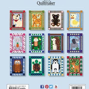 Patch Pals Collection Quilt Pattern Book by Quiltmaker, Kids Quilts ...