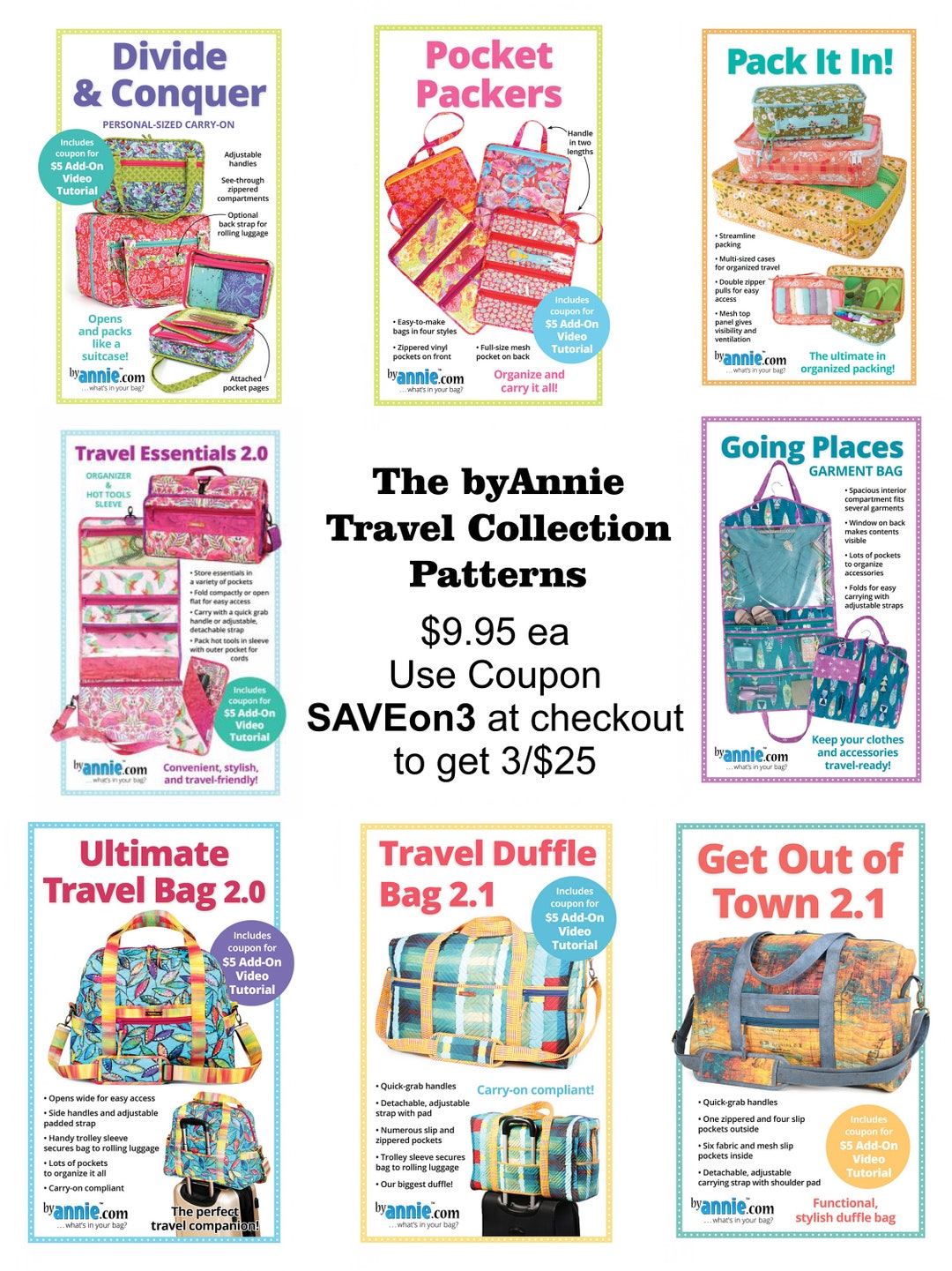 The Byannie Travel Collection Pattern Booklets Pick and - Etsy