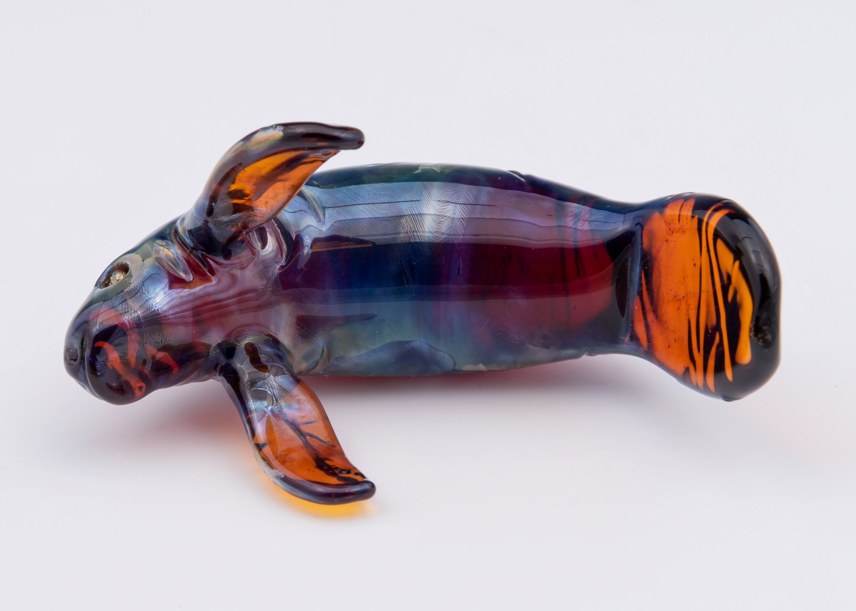 Hanging Glass Manatee Ornament, Sea Cow, Endangered Species Series ...