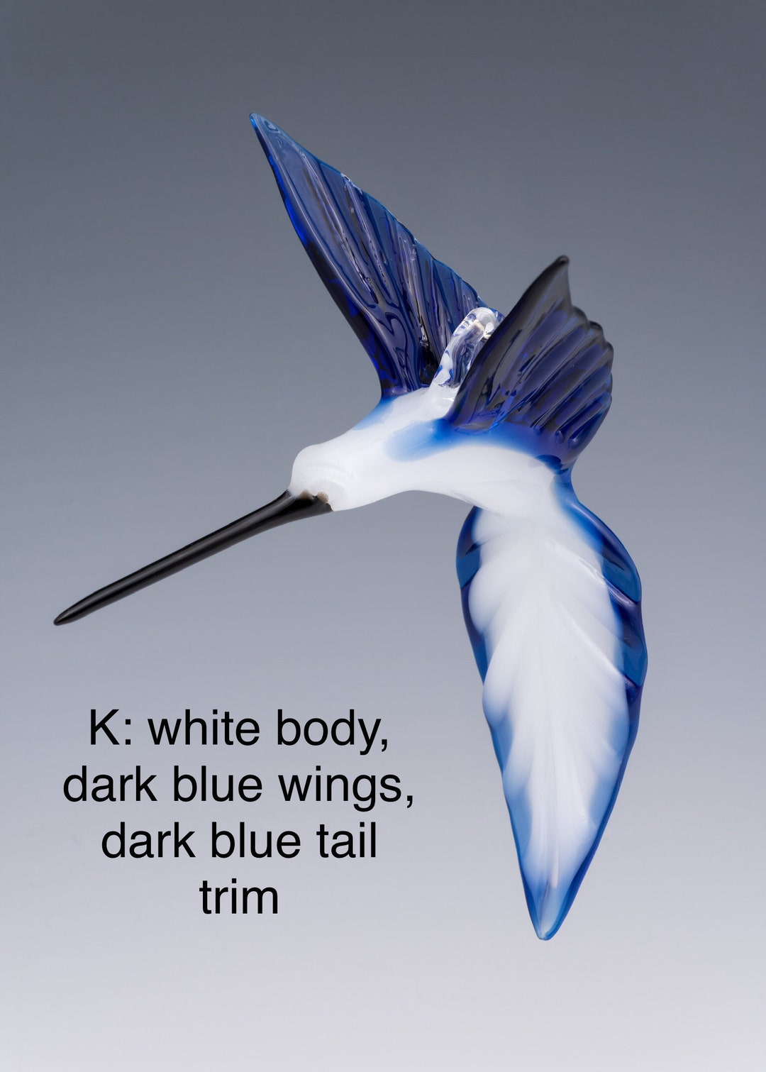 Glass Hummingbird Ornament, Rainbow of Colors, Variety of Hanging ...