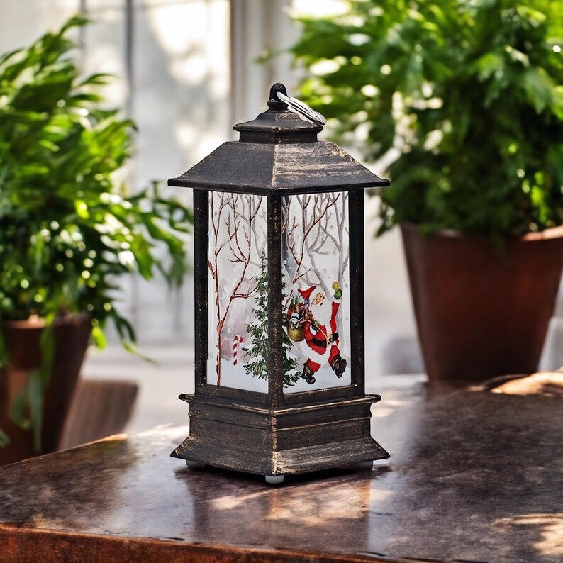 Snowman Christmas Lantern – LED Night Light, Holiday Table Decor - Etsy