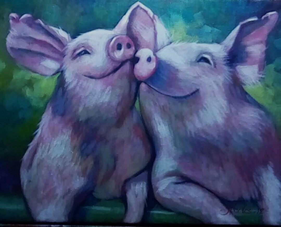 Like Pigs in Love - Etsy