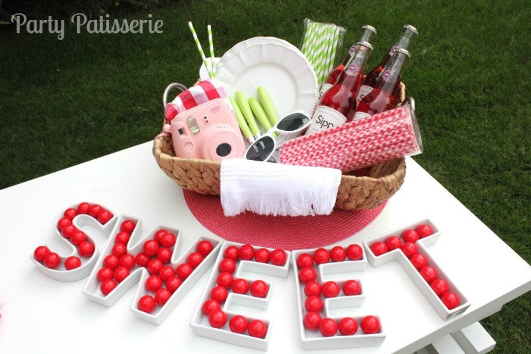 Letter Dishes Birthdays, Weddings, Reunions, Sorority, Parties ...