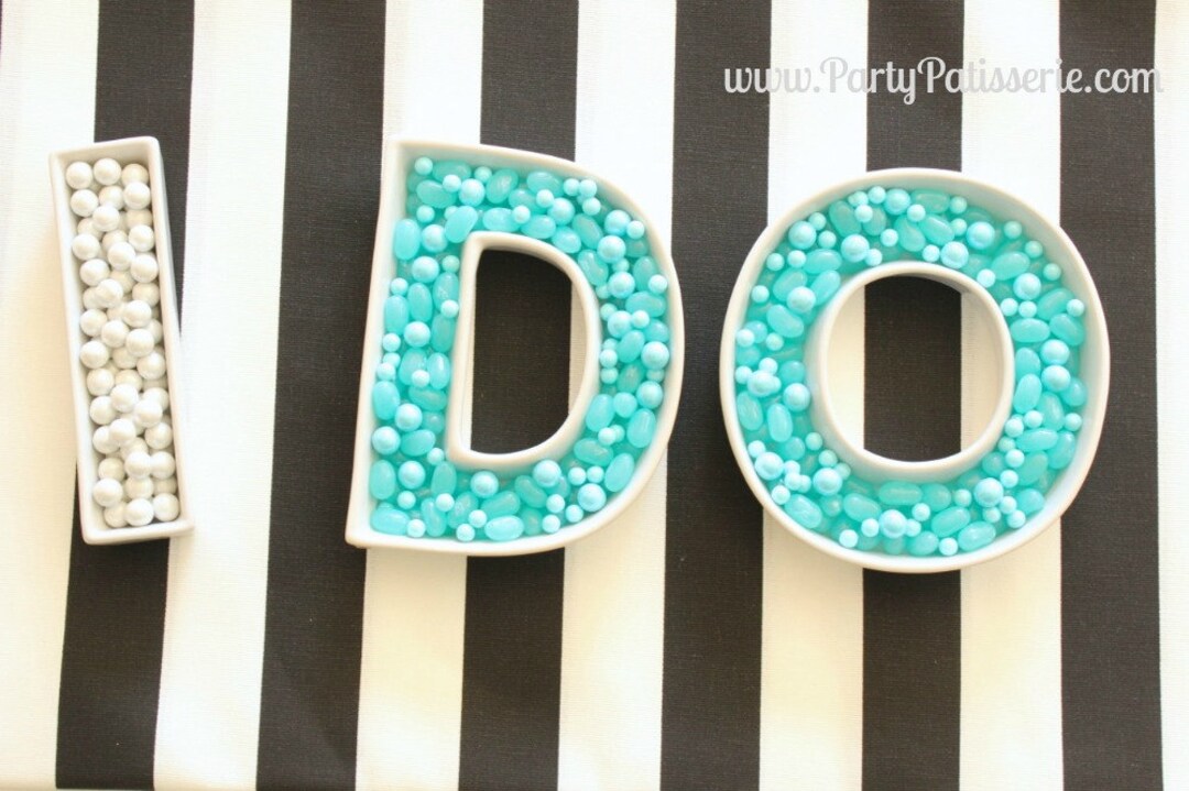 Ceramic Letter Dishes I Do - Etsy
