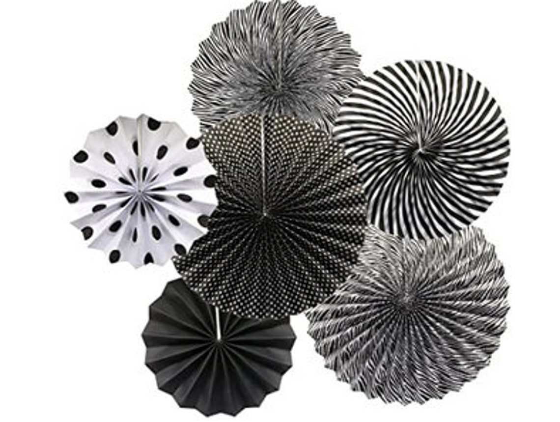 Hanging Paper Fans Set Orange Banner Halloween Graduation - Etsy