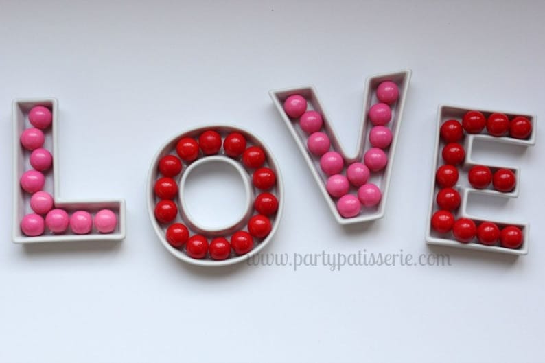 Valentine Love Dishes Wedding Engagement Baby Shower - Etsy