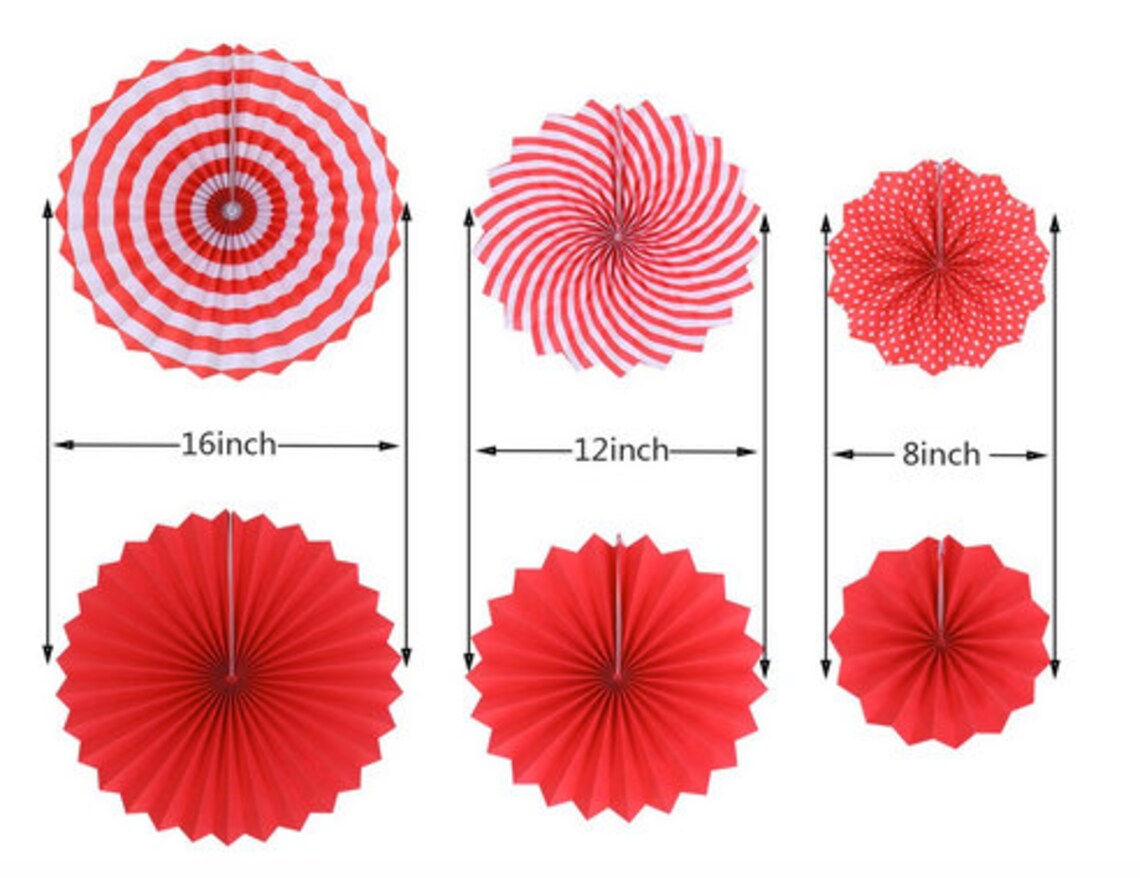 Hanging Paper Fans Set Orange Banner Halloween Graduation - Etsy