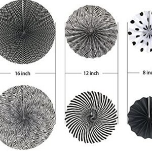 Hanging Paper Fans Set, Orange, Banner, Halloween, Graduation, Wedding ...