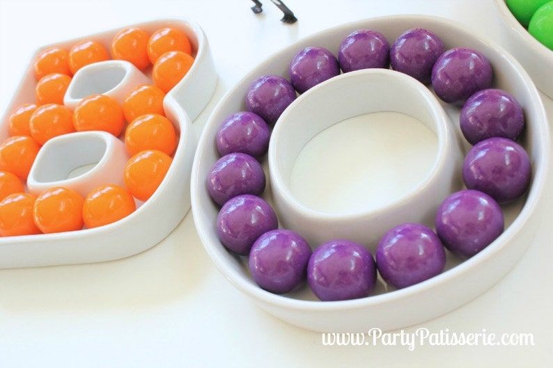 Ceramic Letter Dishes BOO - Etsy