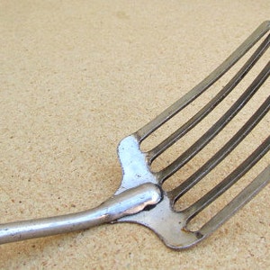 Vintage 30s foley fork mpls red wood handle kitchen | Etsy