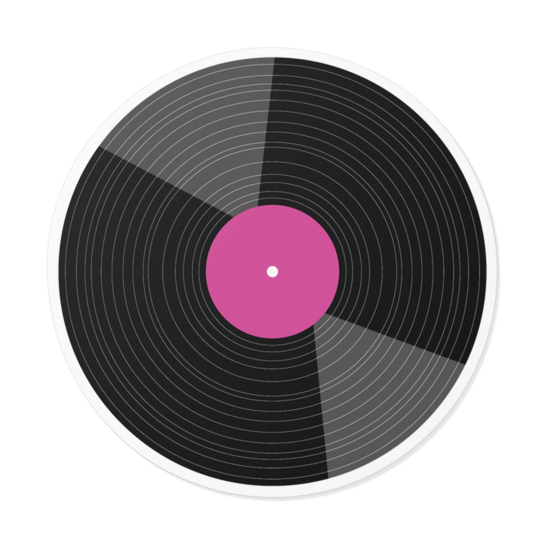 Vinyl Record Sticker - Pitch Purple - Etsy