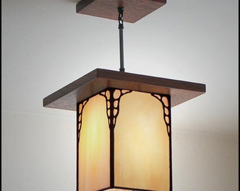 Craftsman Style Pendant light Hall Entryway & Kitchen | Etsy