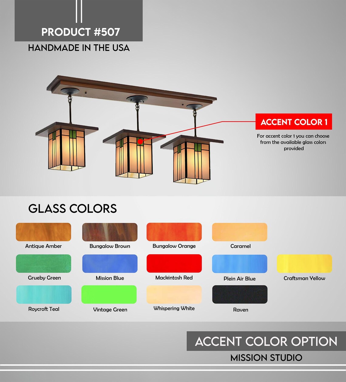 Craftsman Style Kitchen Island Light - Dining Room Light. - Etsy
