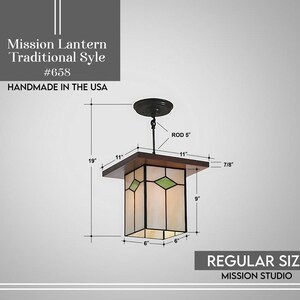 Traditional Mission Style Lantern - Etsy