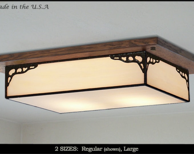 Prairie Chandelier Craftsman Light Fixture Large Size - Etsy