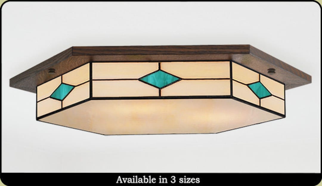 Ceiling Light Fixture - Craftsman and Mission Style - Etsy