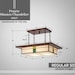 Mission Style Prairie Chandelier – Oak Ceiling Light – Artisan Dining ...
