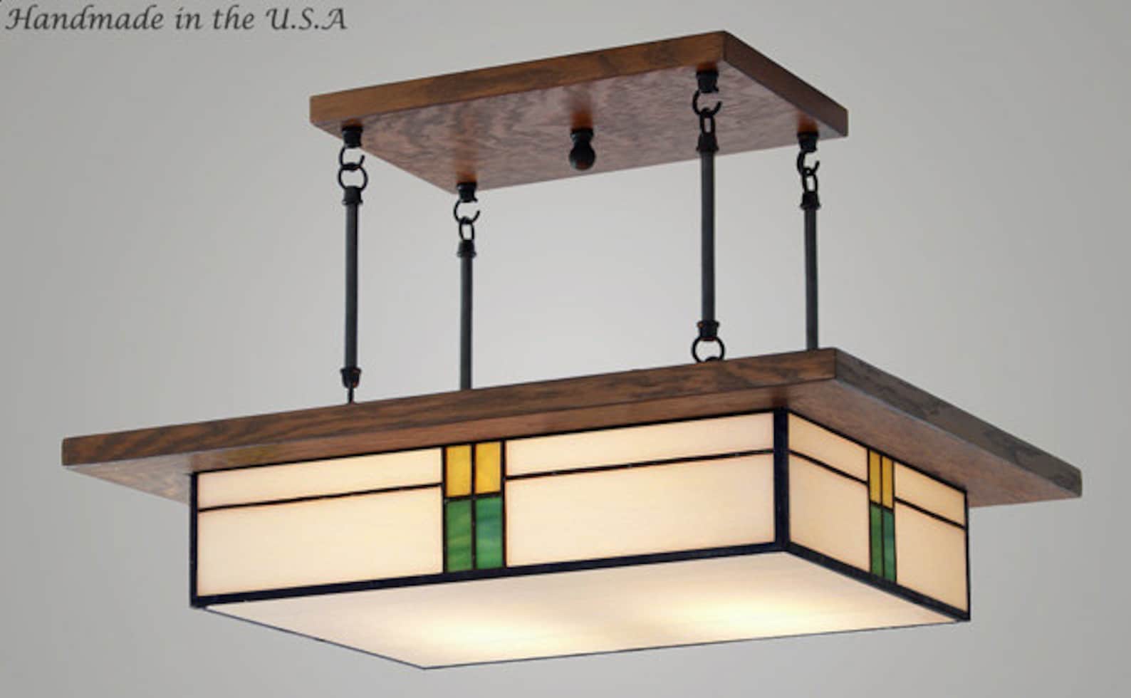 Mission Style Prairie Chandelier Light Fixture - Etsy