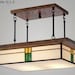 Dining Room Light Fixture Mission Style Vintage Style Glass - Etsy