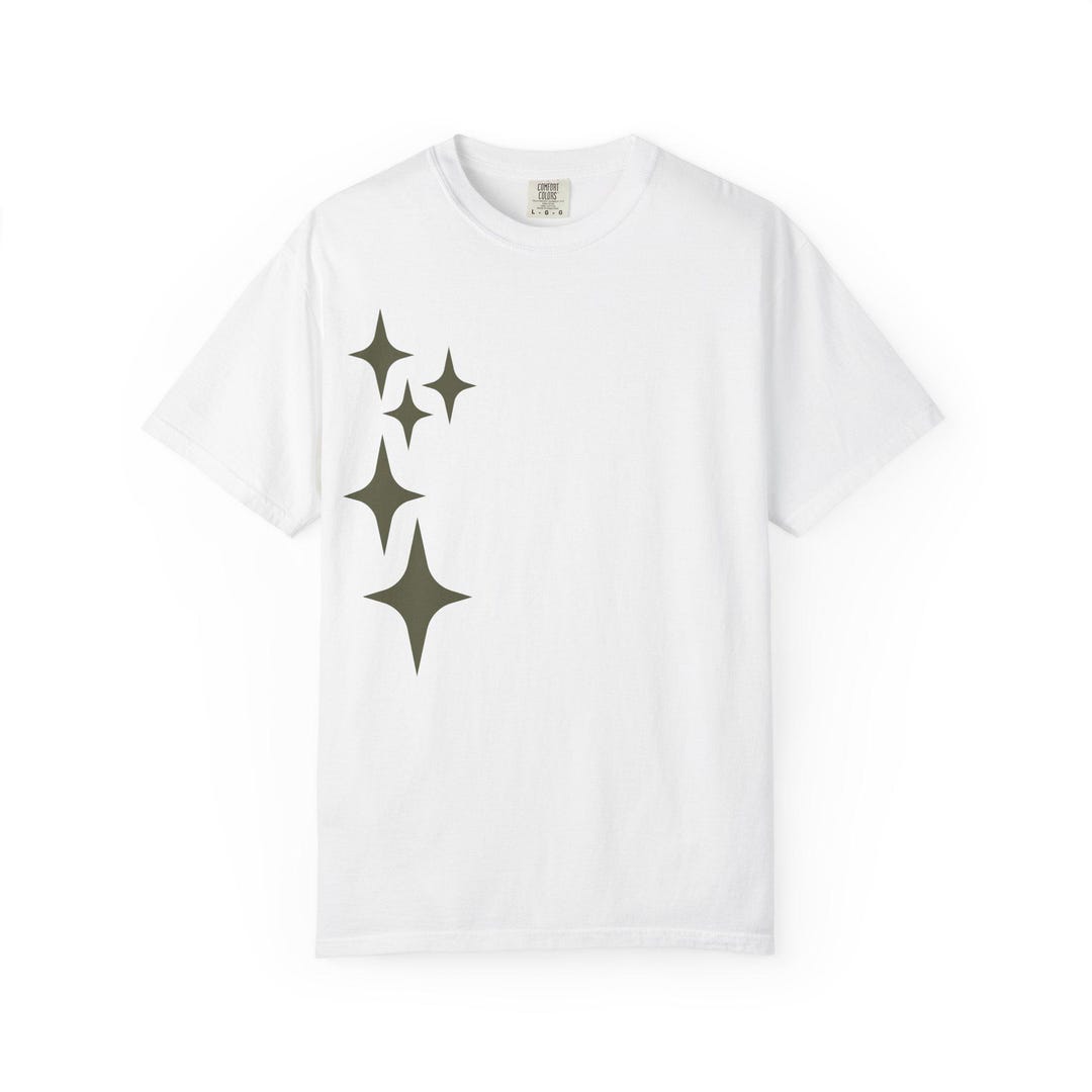 Luminous Star T-shirt: Garment-dyed Ring-spun Cotton Tee - Etsy