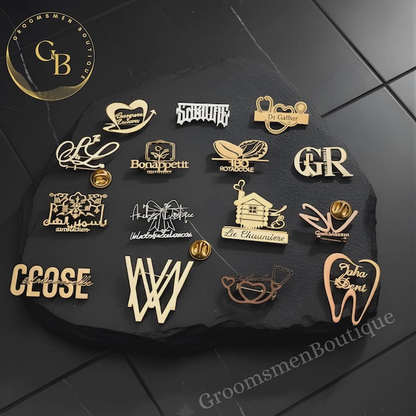 Personalized Logo Buttons - Etsy