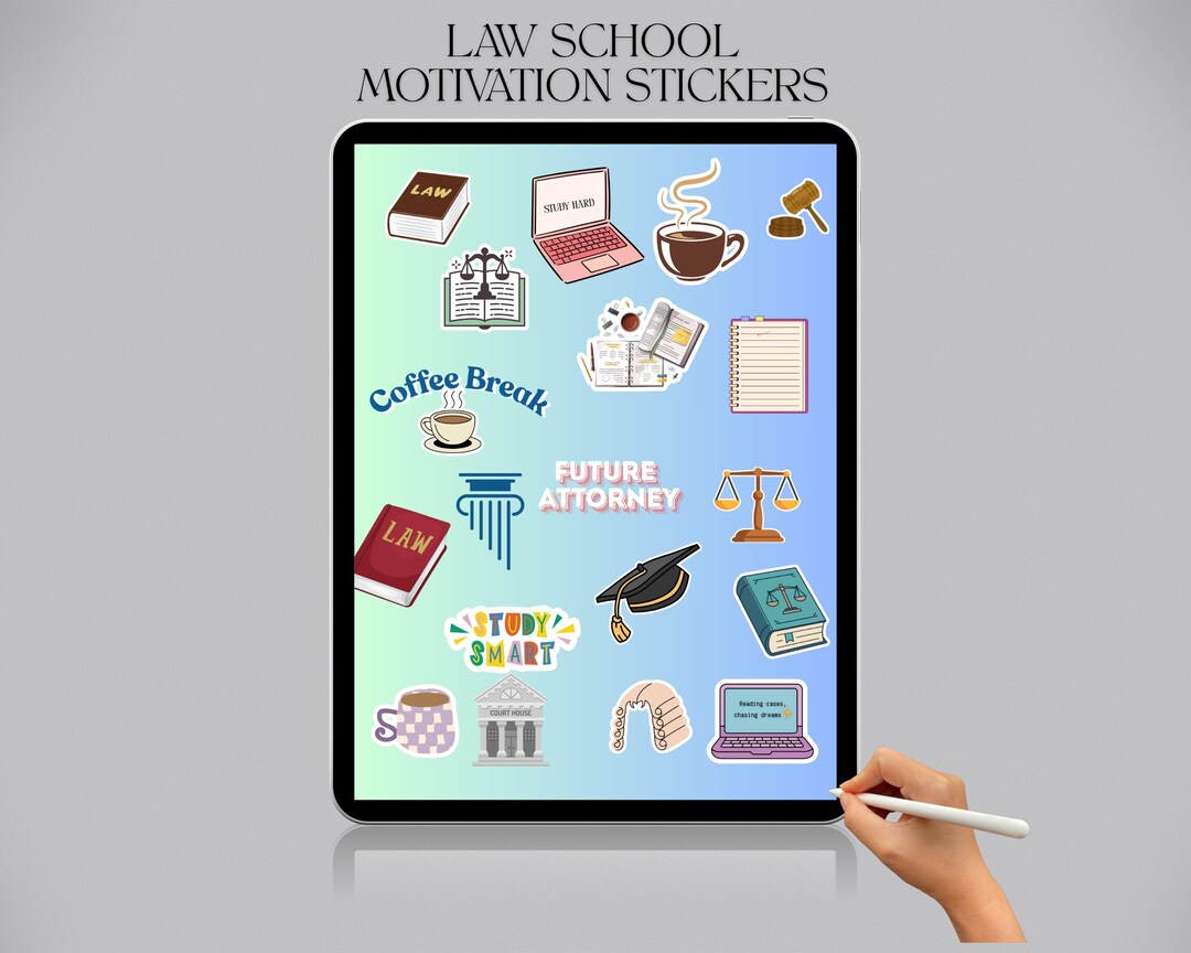 Law School Sticker Pack Digital and Printable - Etsy