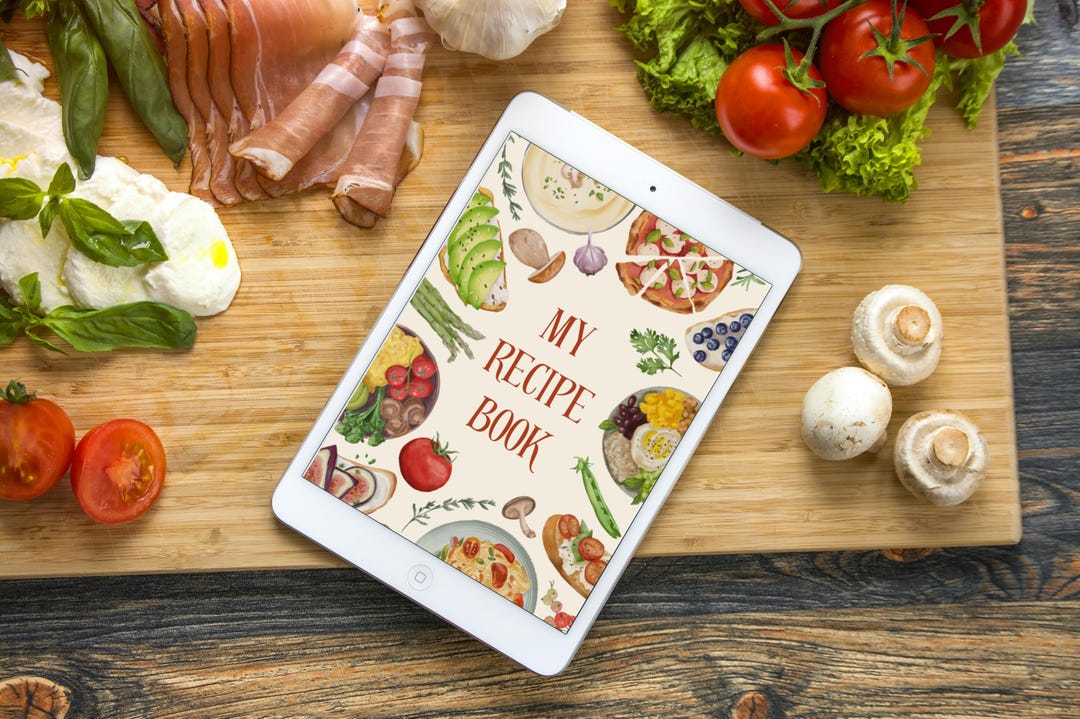 Digital Recipe Book Printable Hyperlinked Cookbook Goodnotes Recipe ...