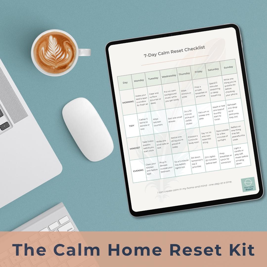 Calm Home Reset Kit: Printable Planner, Routine Tracker (digital ...