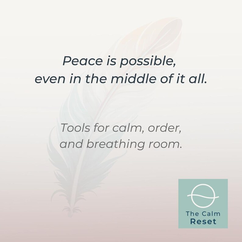 Calm Home Reset Kit: Printable Planner, Routine Tracker (digital ...