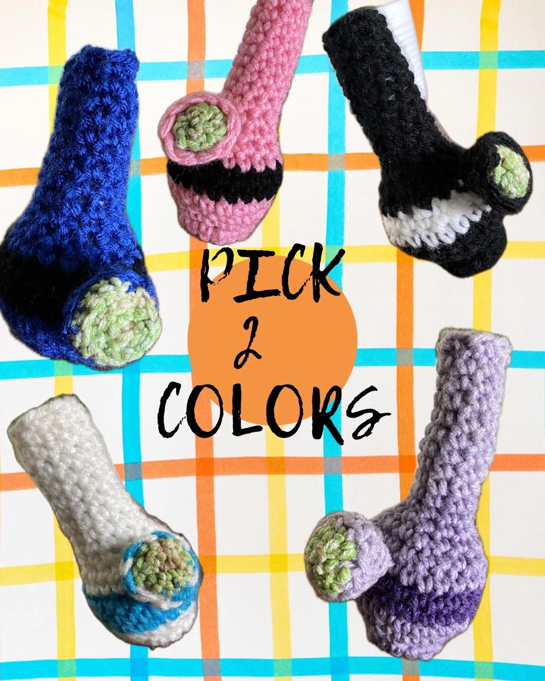 Handmade Crochet Water Pipe Plush | Custom Colors | Funny Gift | Soft ...