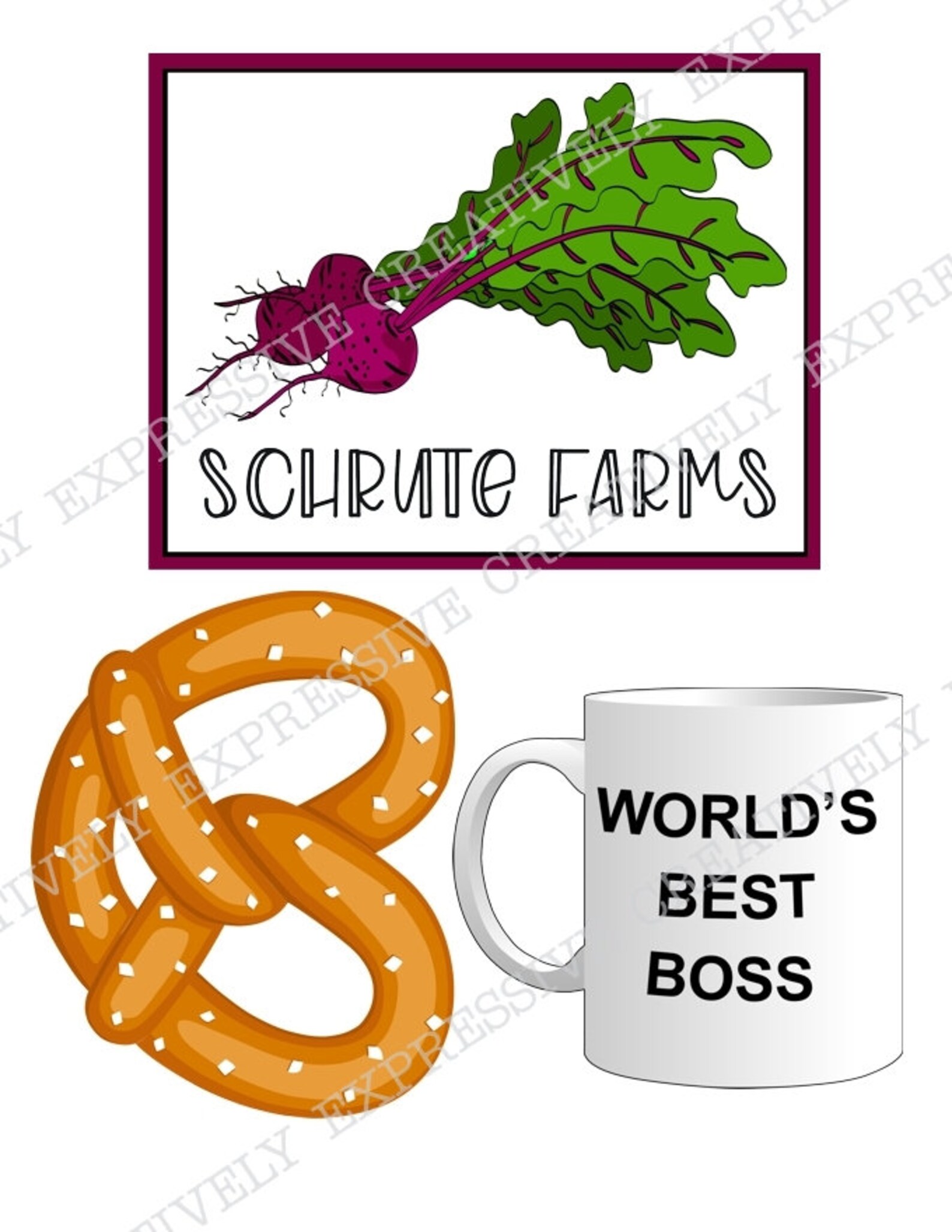 The Office TV Show Inspired Photo Booth Props. Tv Series Inspired Props ...
