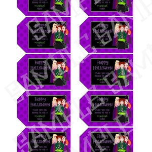 Halloween Party Thank You Tags. Hocus Pocus Inspired Favor Tags. I Put ...