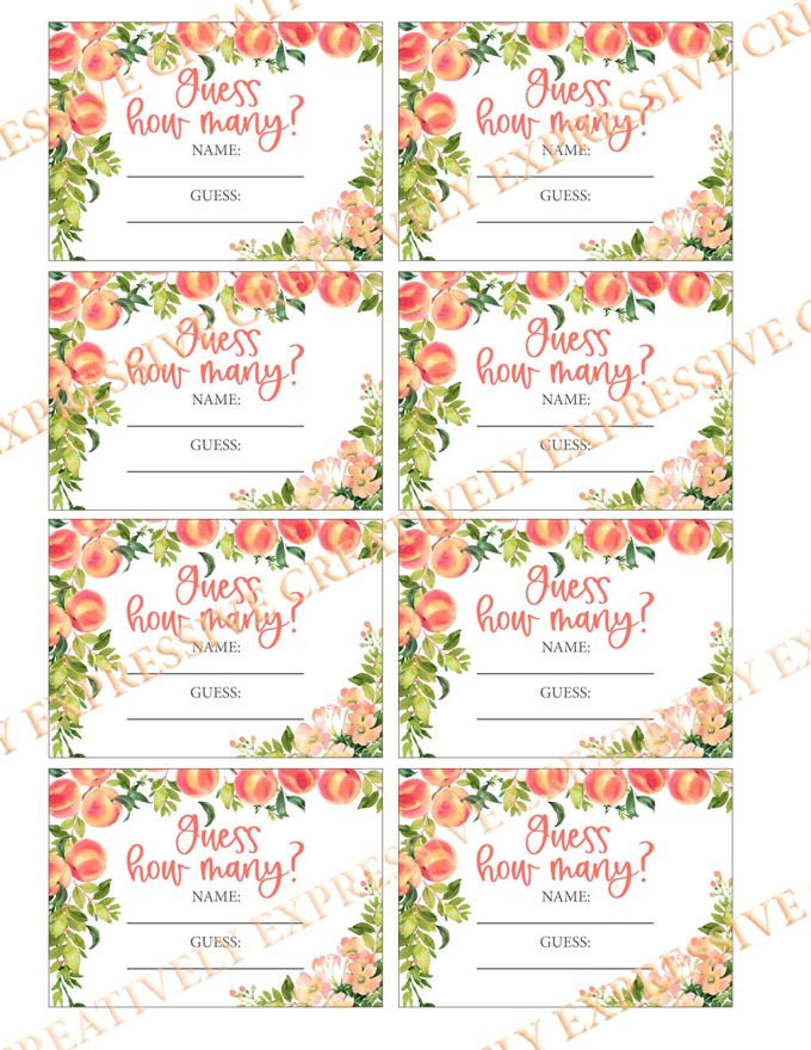 Peach Baby Shower. Peach Baby Shower Signs. Peach Table Signs. - Etsy