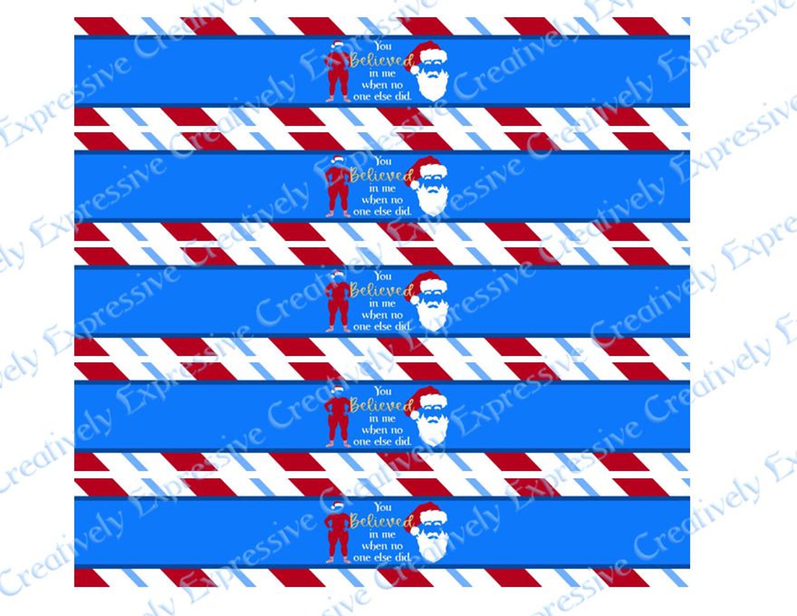 The Santa Clause Inspired Christmas Party Water Bottle Labels. - Etsy