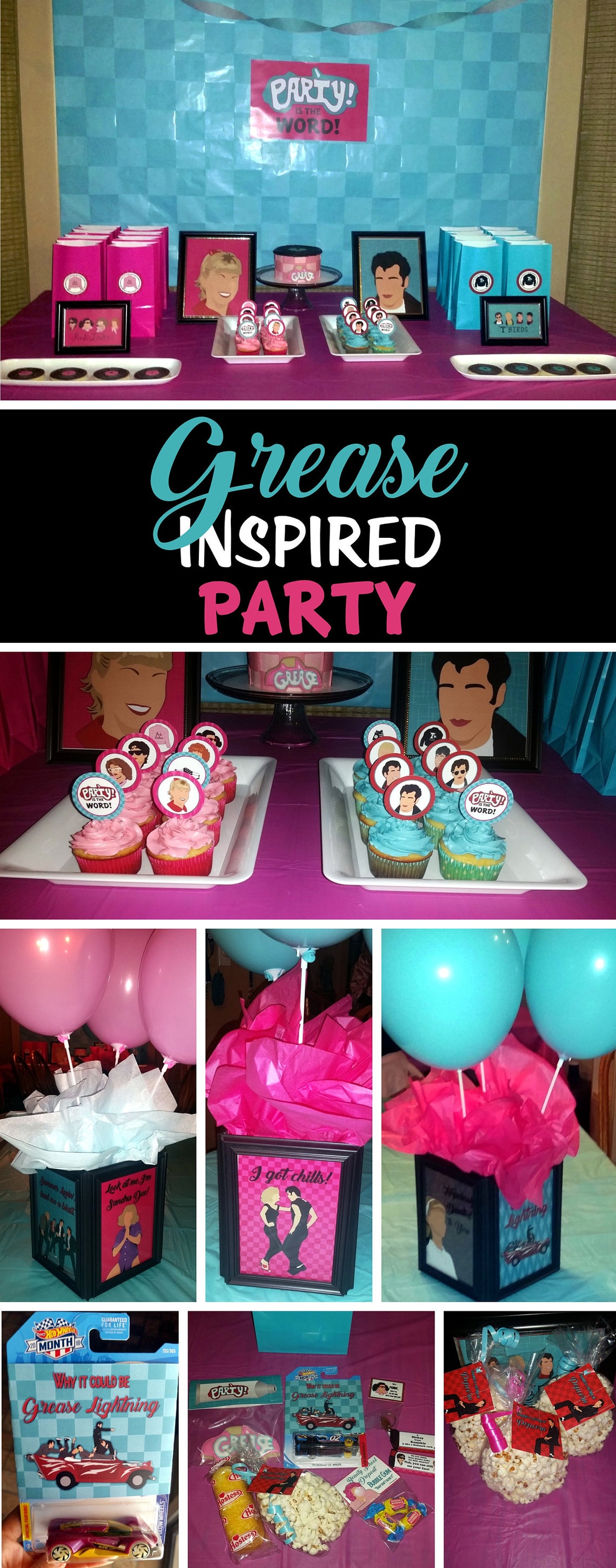 1950's Birthday Party Invitation, Grease Inspired, Fifties, 50's, Sock ...