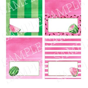 Watermelon Buffet Labels Tent Card. Food Cards. Place Card. Table Cards ...