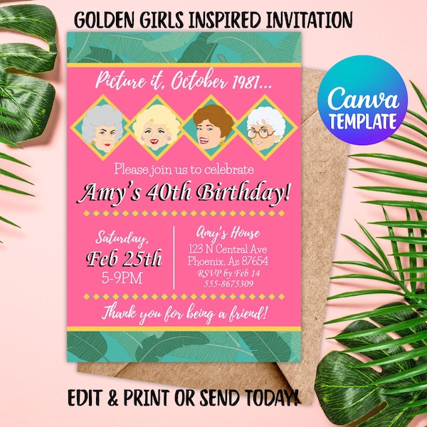 Golden Girls Party - Etsy