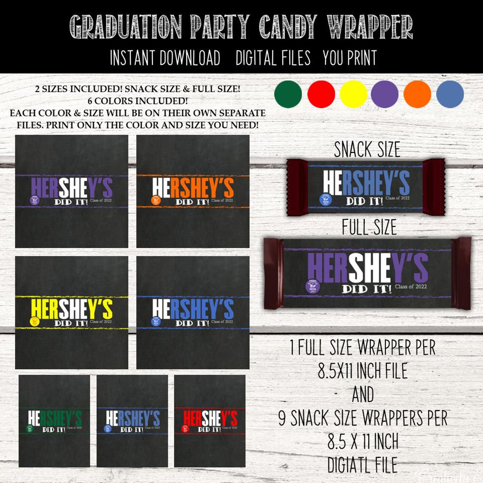 Graduation Candy Bar Wrappers. Graduation Chalkboard Candy Bar - Etsy
