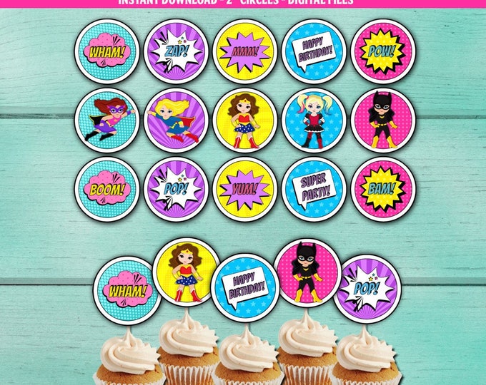 Superhero Cake Topper PRINTABLE - Etsy