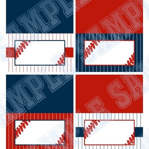 Baseball Party Tent Cards, Baseball Food Tent Cards, Baseball Birthday ...