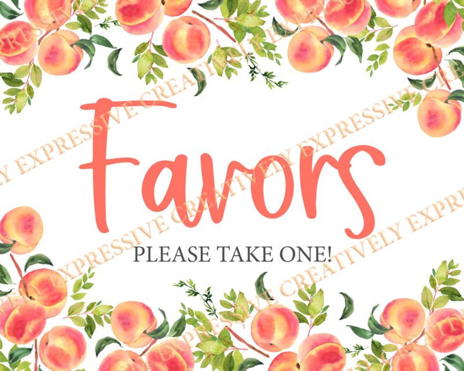 Peach Party Signs. Peach table sign. Photo Booth Sign. Drinks | Etsy