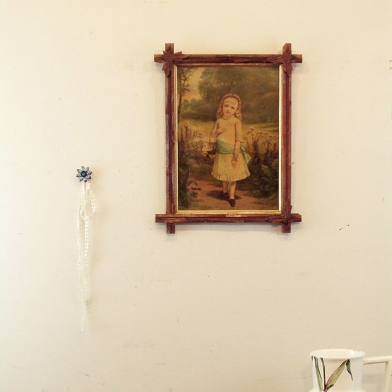 Items similar to circa 1880 antique victorian lithograph print little ...