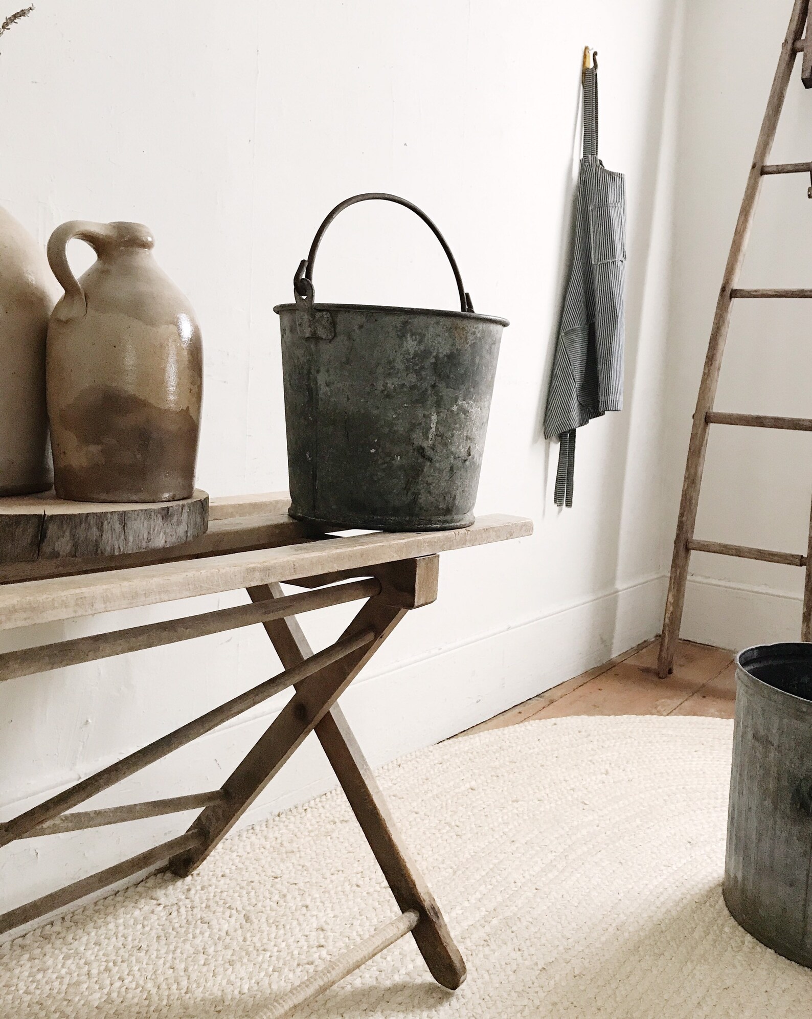 Galvanized Metal Bucketindustrial Waste Baskettrash - Etsy