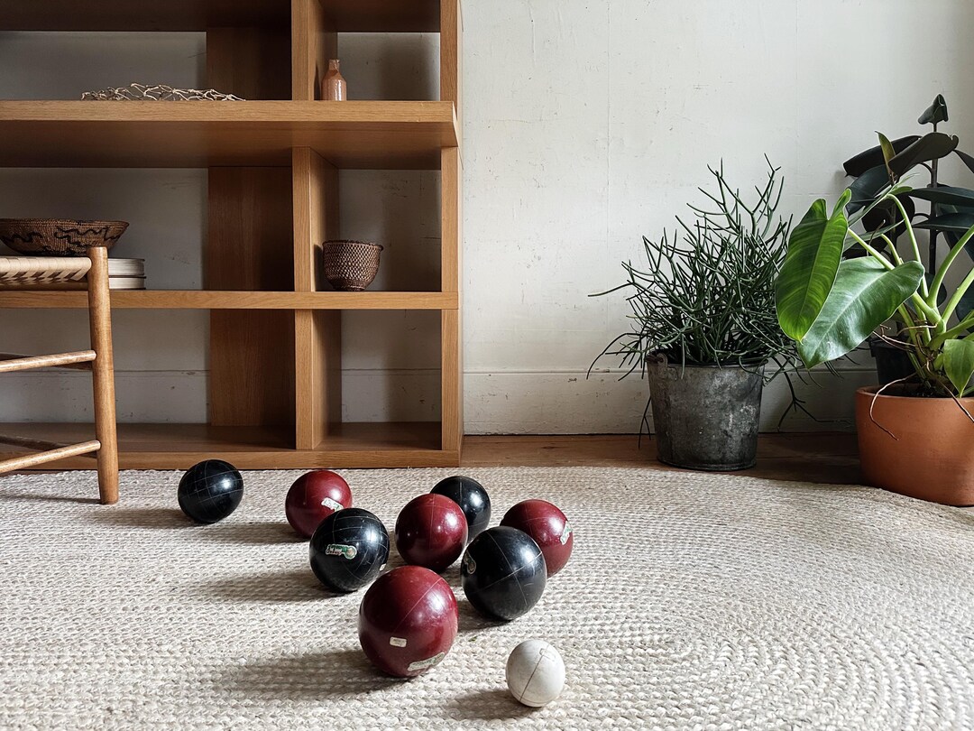 Vintage Bocce Ball Set Outdoor Lawn Party Game SUPER MARTEL Cabin Lake ...