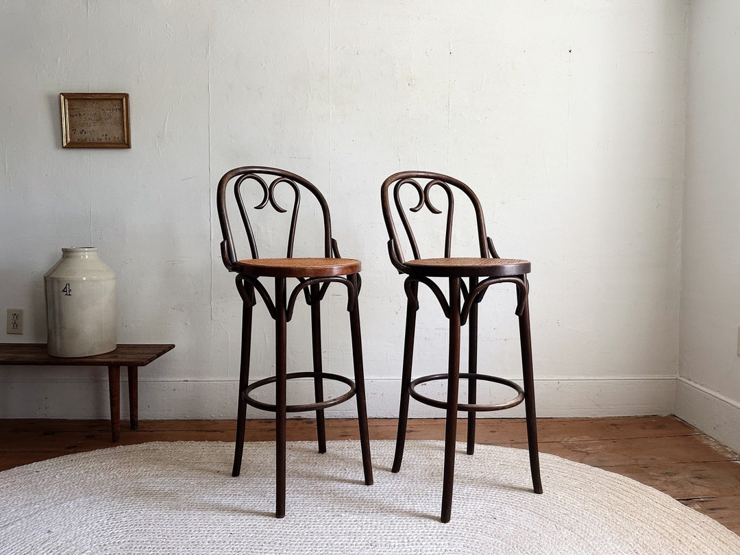 Vintage Bentwood Stools Thonet Counter Kitchen Wood Stool Farmhouse ...