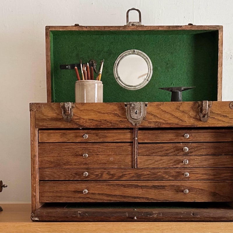 Wooden Tool Chest - Etsy