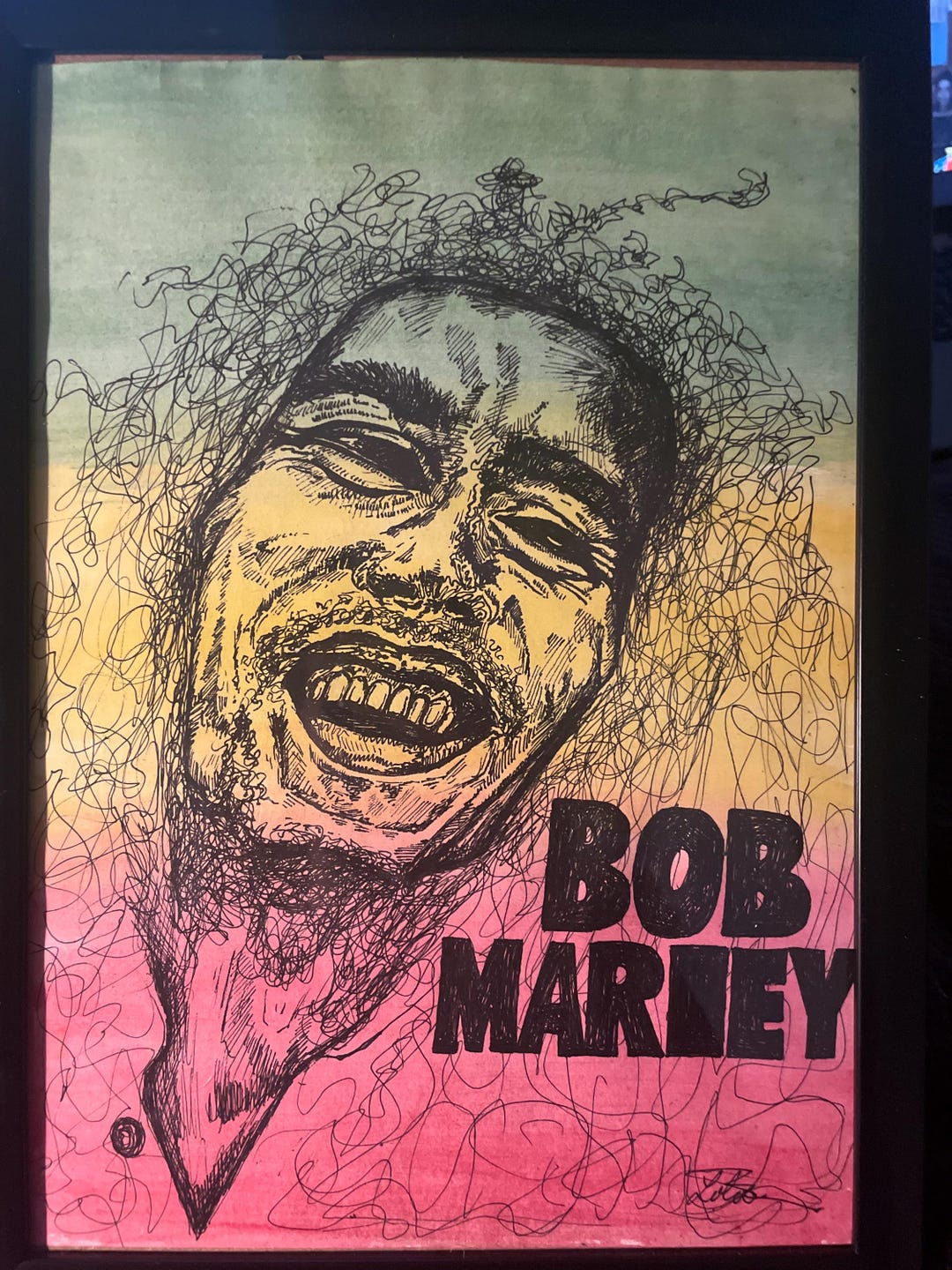 Bob Marley Line Sketch - Etsy